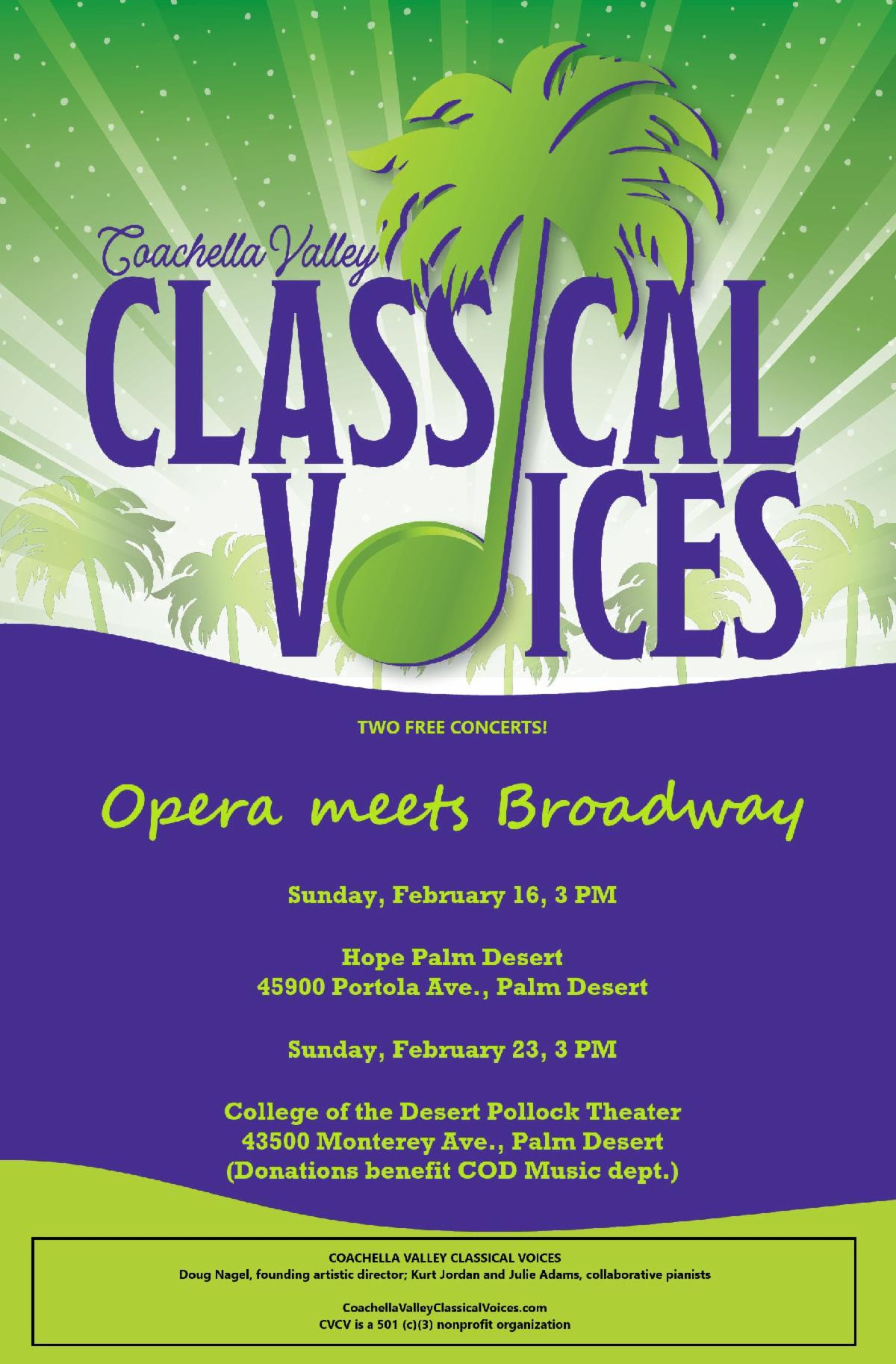 Coachella Valley Classical Voices – Classical Voices, Local Performers